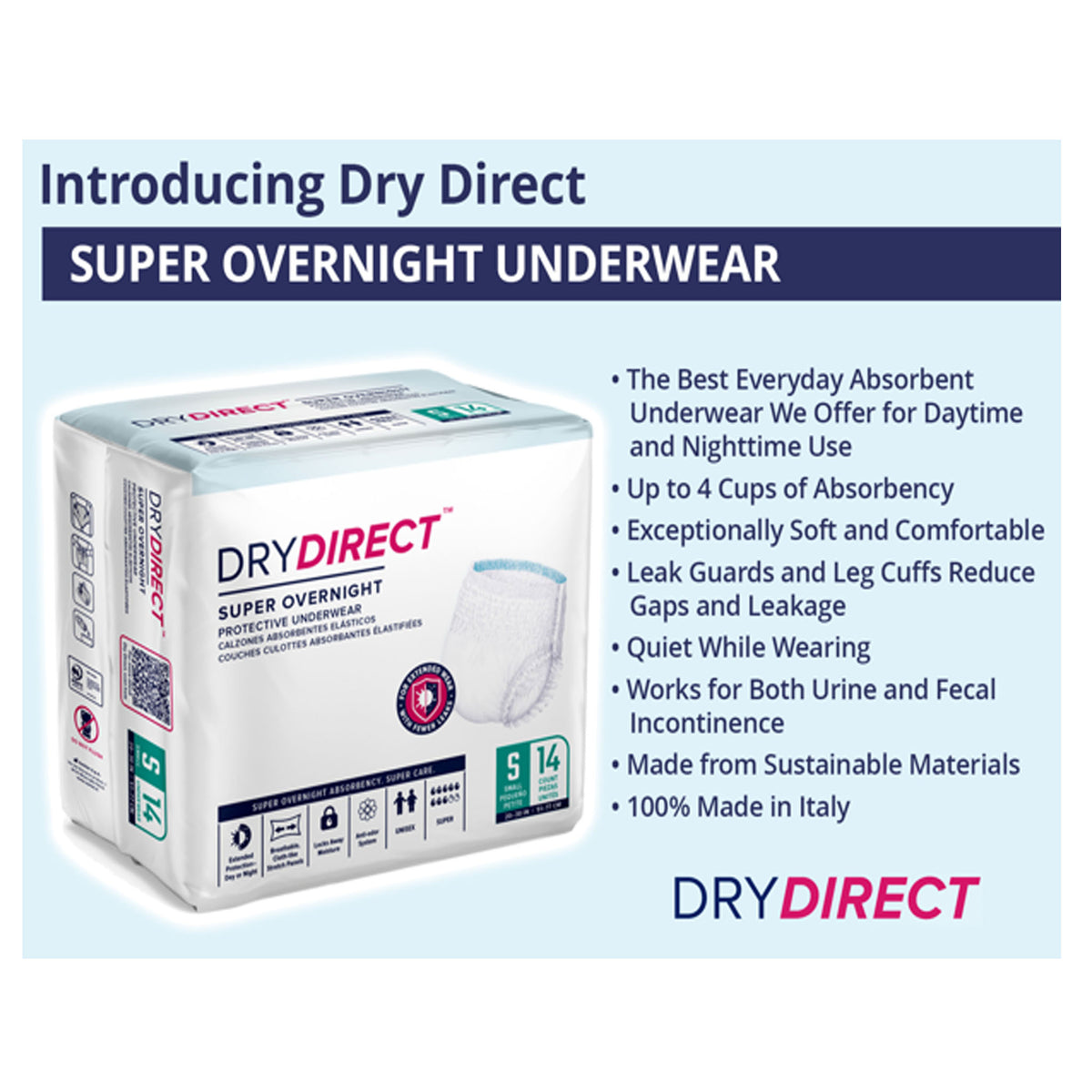 Dry Direct Super Overnight Underwear | Home Care Products