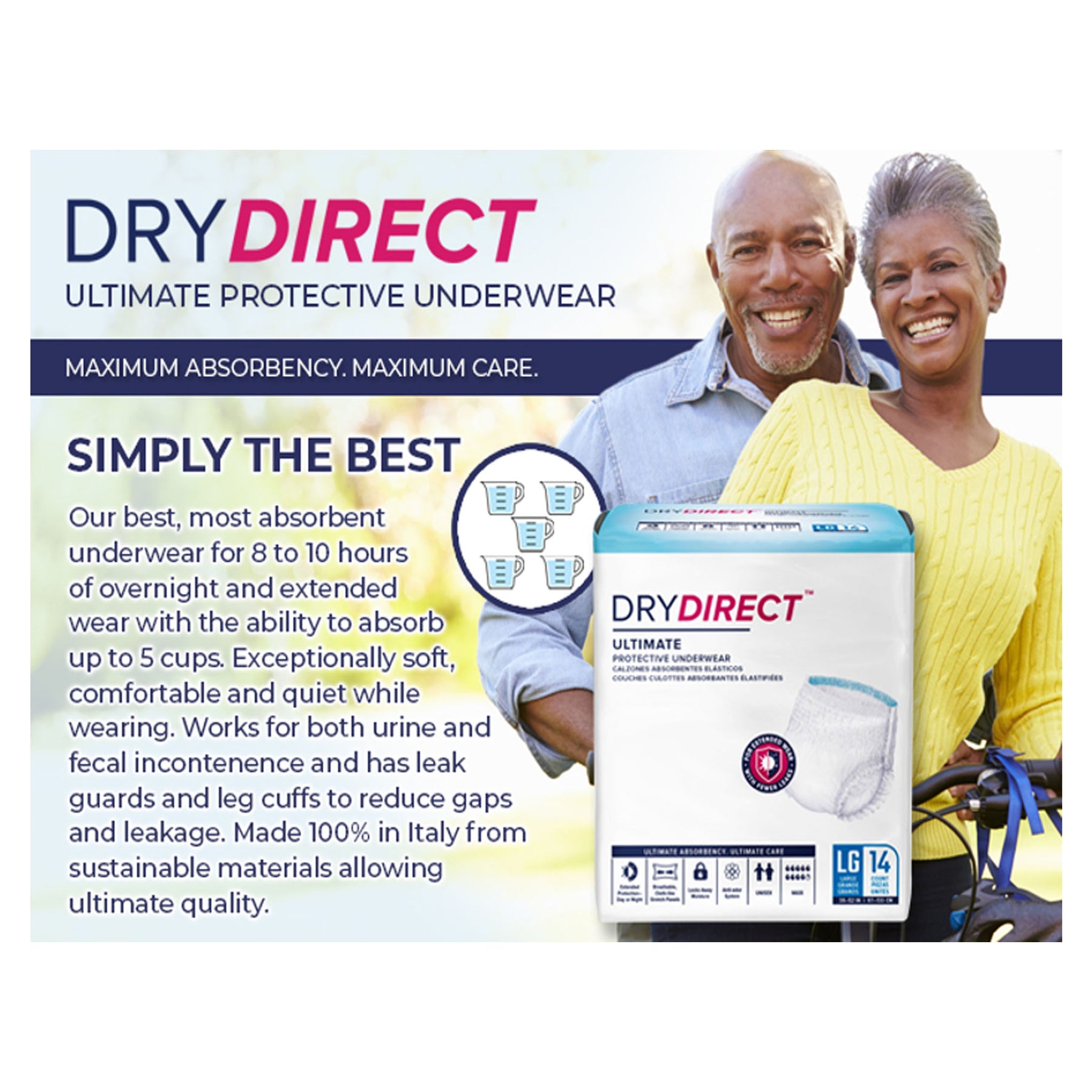 Dry Direct Ultimate Protective Underwear | Best Adult Diapers