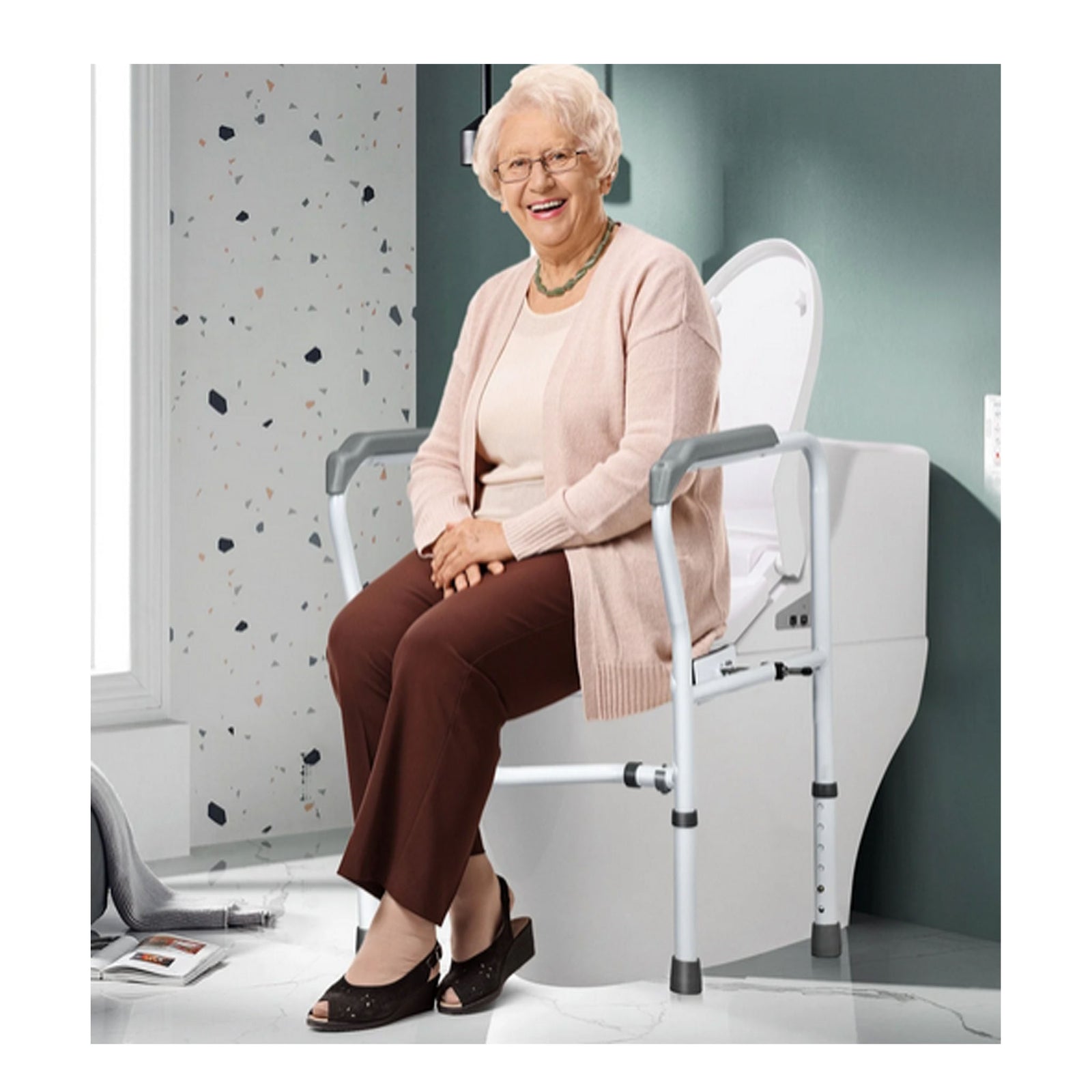 Commode Chair | Adult Potty Chair | Toilet Chair for Elderly, Disabled